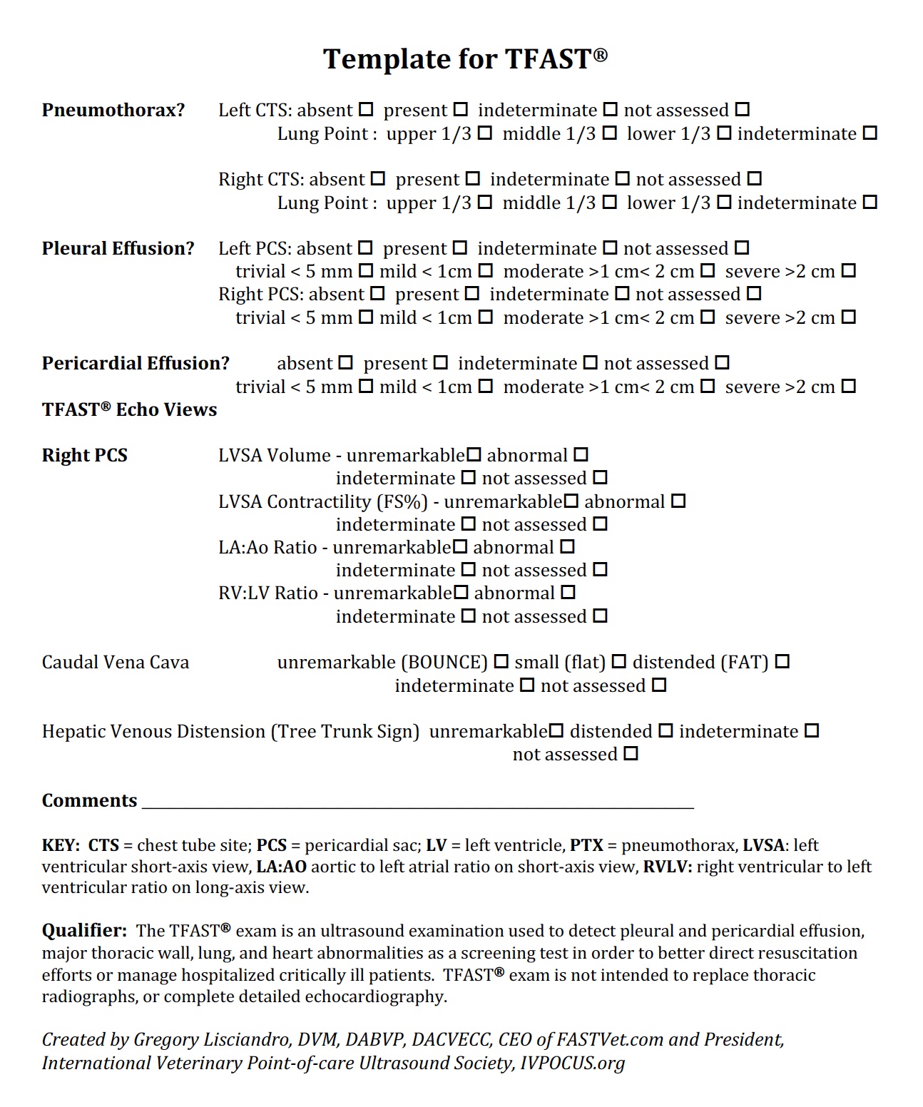 FASTVet Free Resource: Most Updated Global FAST® Goal-directed ...